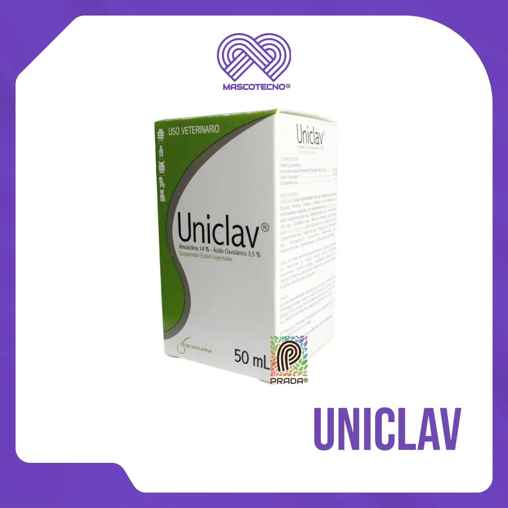 UNICLAV INY 50 ML | MASCOTECNO